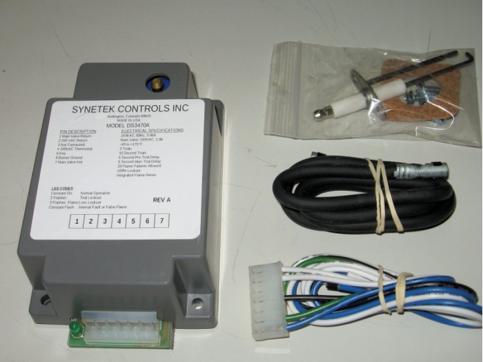 DS2-C Electronic Ignition Control Converts standing pilot system